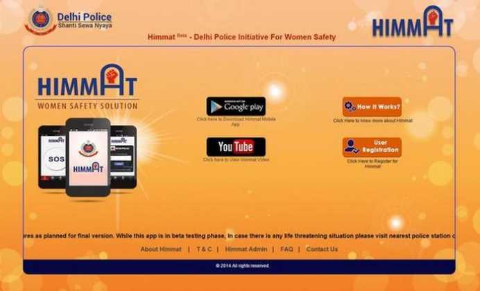 Delhi Police Launches Himmat App for Women's Safety