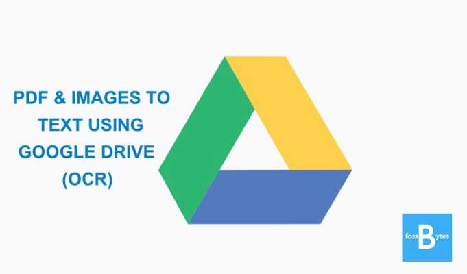 Convert Scanned PDF & Images to Text Using Google Drive For Free