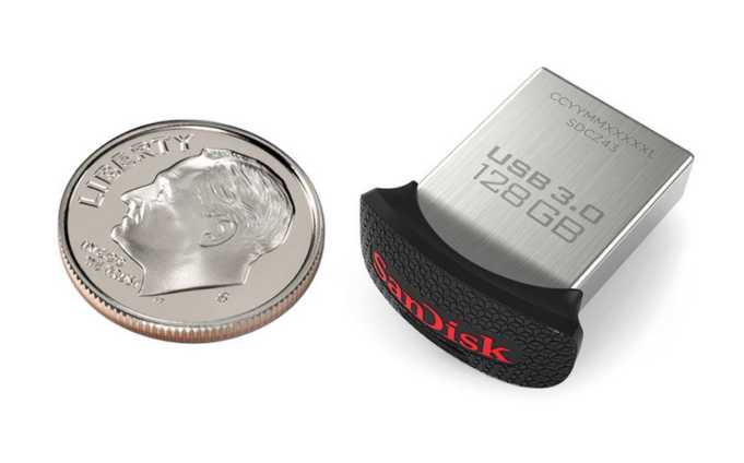 SanDisk Makes World’s Smallest 128GB Flash Drive