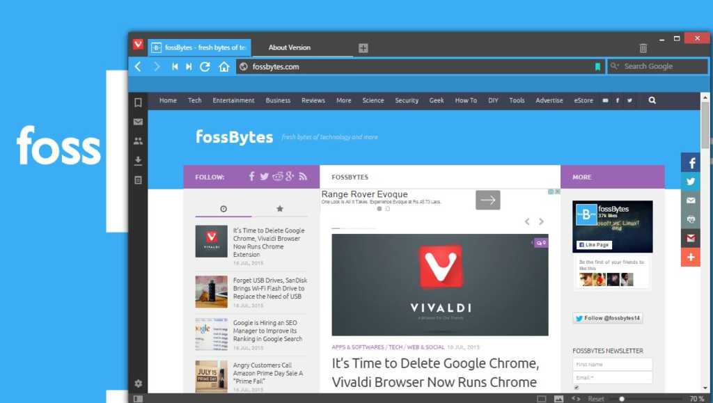 Chrome-Killer Vivaldi Web Browser Hits Beta With New Features