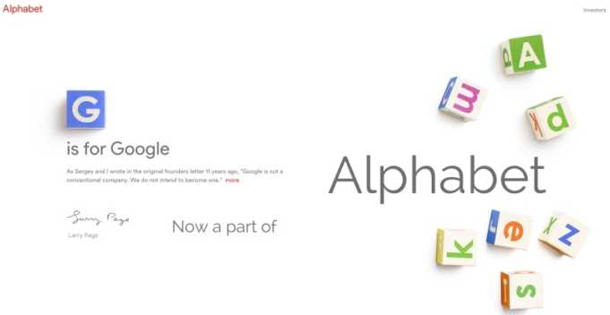 Google is Now Part of a New Company Alphabet