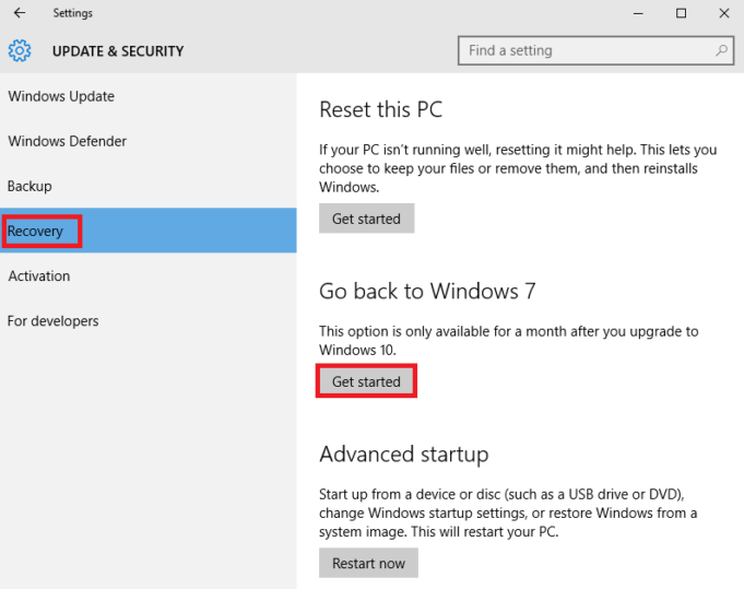 How to Downgrade Windows 10 to Windows 7 or 8.1 in Simple Steps