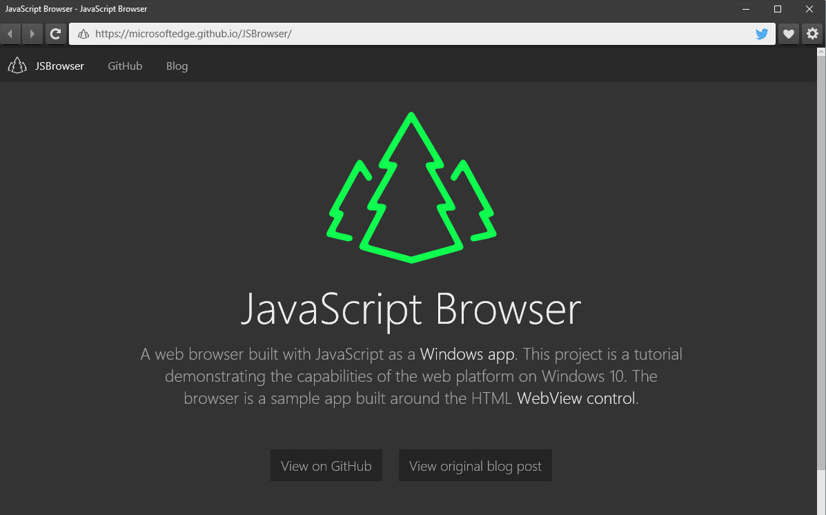 Microsoft Releases New Proof of concept JavaScript Browser 