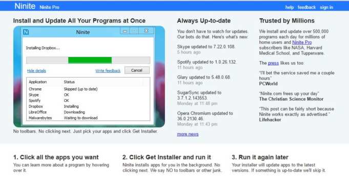 Ninite: Safest Place To Get Windows Software For Free