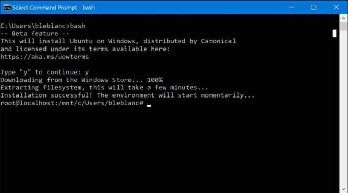 How To Install And Run Bash On Ubuntu On Windows 10