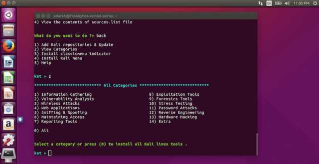 How To Install All Kali Linux Tools On Ubuntu Using Katoolin Script