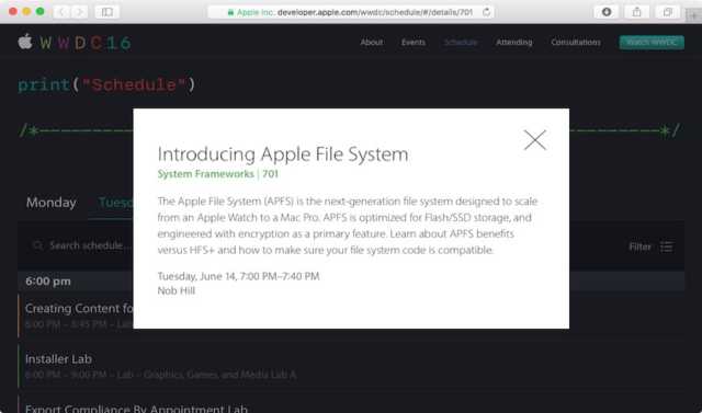 Apple File System (APFS)- Successor To Near Twenty Year Old HFS+