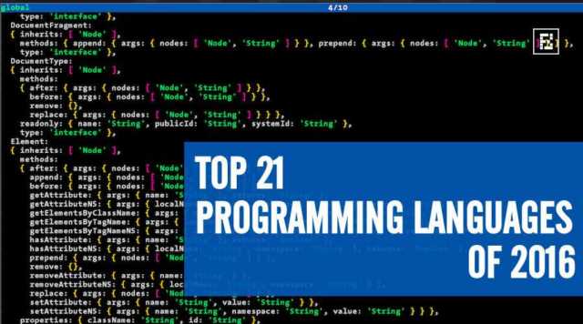 JavaScript Is Still The King — Top 21 Programming Languages Of 2016
