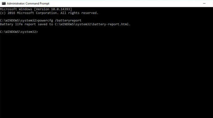 Check Battery Health And Energy Report In Windows using POWERCFG