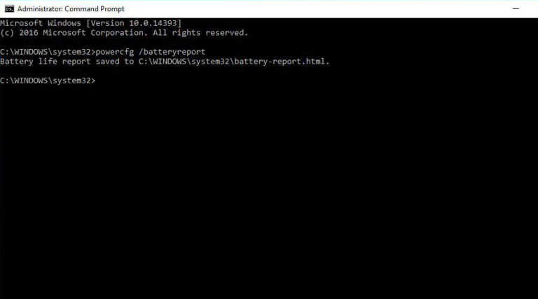 Check Battery Health And Energy Report In Windows using POWERCFG