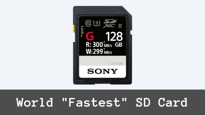 Sony Launches World's Fastest SD Card Till Date, "Write Speed 299 MB/Sec"