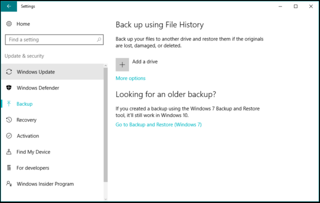 How To Backup Data In Windows 10 Using File History?