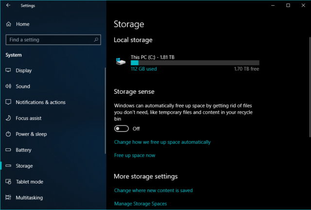 How To Free Up To 46GB Storage After Installing Windows 10 April 2018 ...