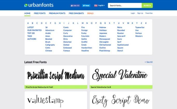 10 Best Free Fonts Download Websites You Should Use In 2018