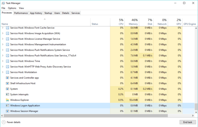What Is Windows Logon Application Process Doing On My Windows 10?