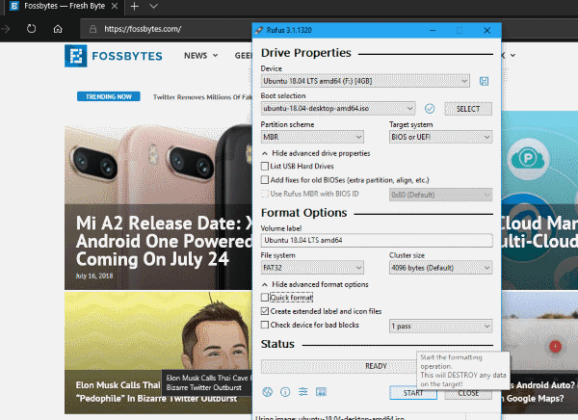 How To Create A Bootable USB Media Using Rufus For Installing Linux/Windows