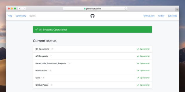 GitHub Introduces A New Status Page