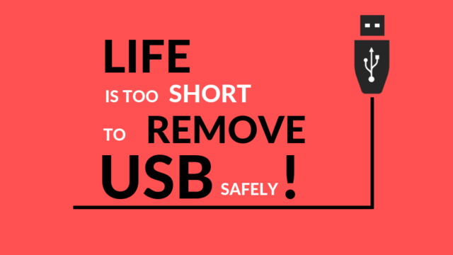 Finally!! You Can Remove USB Safely In Windows By Simply Pulling It Out