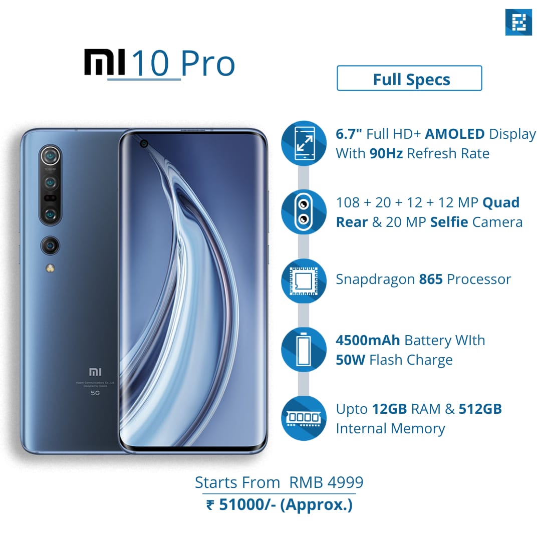 Mi 10 and M10 Pro With 108MP Camera Will Launch In India