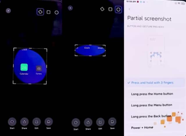 MIUI 12 Tests Partial Screenshot Editor To Capture Free-Form Screenshots