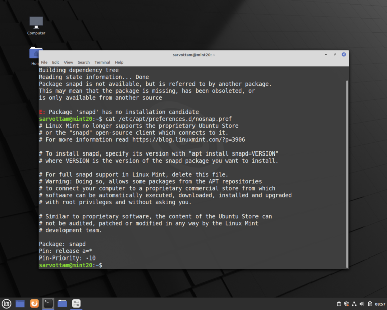 How To Enable Snap And Install Snap Packages On Linux Mint 20?