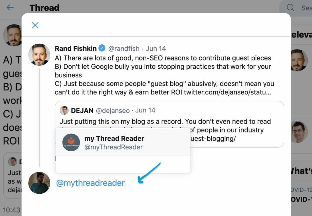 How To Unroll A Long Twitter Thread Into A Readable Blog Post?