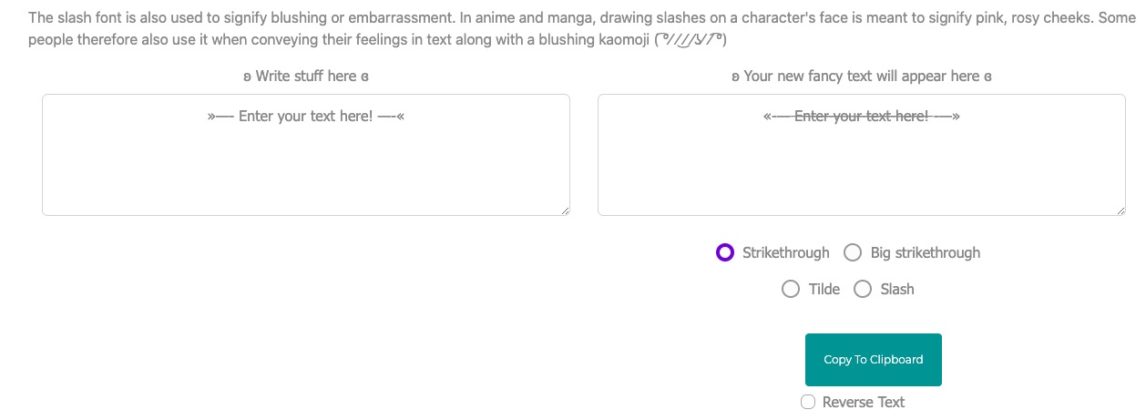 7 Best Strikethrough Text Generator Tools Online | Cross Out Text Like ...