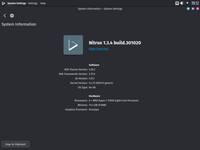 Nitrux 1.3.4 Released With LTS Linux 5.4, Heads-Up Display Functionality