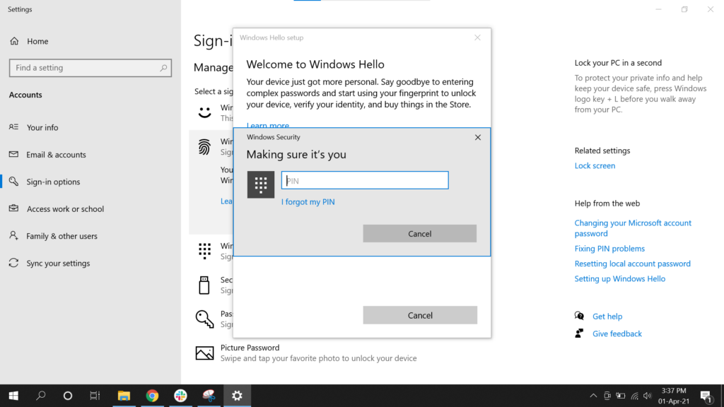 How To Use Windows Hello Fingerprint & Face Recognition On Windows 10?