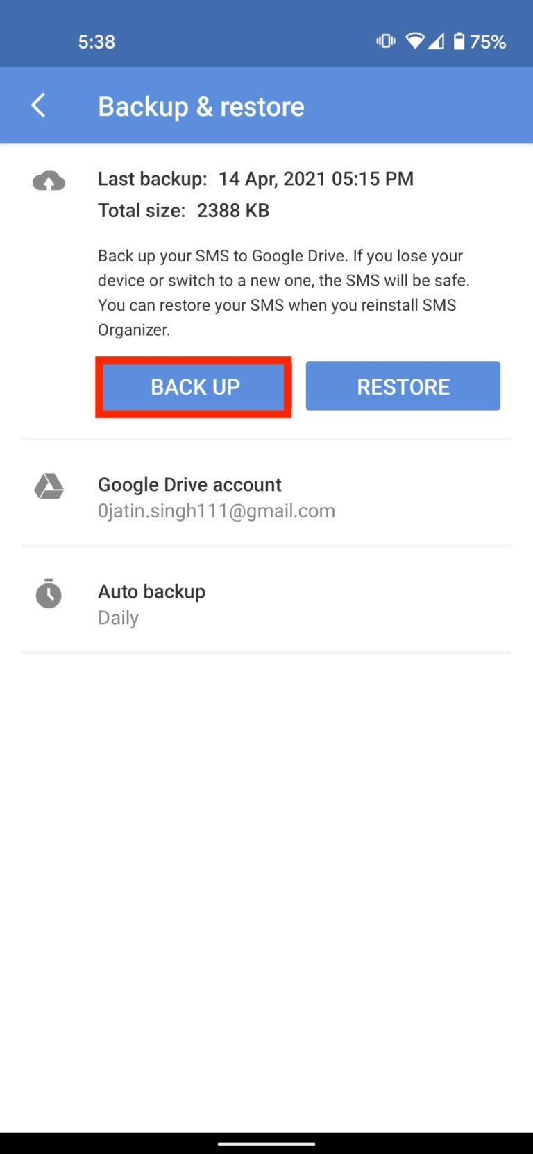How To Backup Your SMS And Restore Them On Android?
