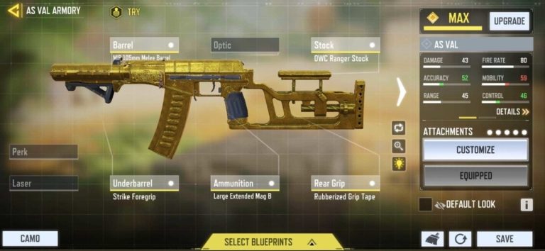 Top 4 AS VAL Loadouts In COD Mobile For Ranked Matches