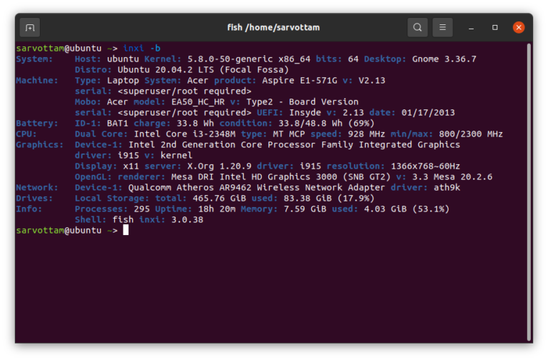 How To Get Complete Linux System And Hardware Details Using inxi?