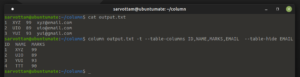 How To Use Column Command In Linux With 10 Examples?