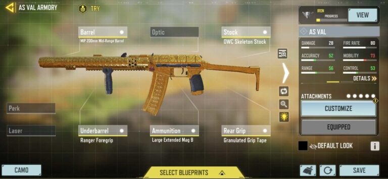 Top 4 AS VAL Loadouts In COD Mobile For Ranked Matches