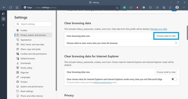 How To Clear Browsing History On Edge? | Step-by-step Guide - Fossbytes