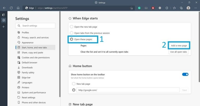 How To Set Up Homepage & Start-up Page In Microsoft Edge? - Fossbytes