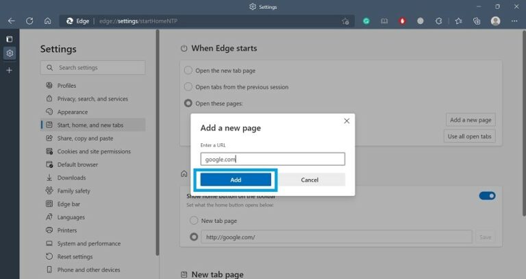How To Set Up Homepage & Start-up Page In Microsoft Edge? - Fossbytes