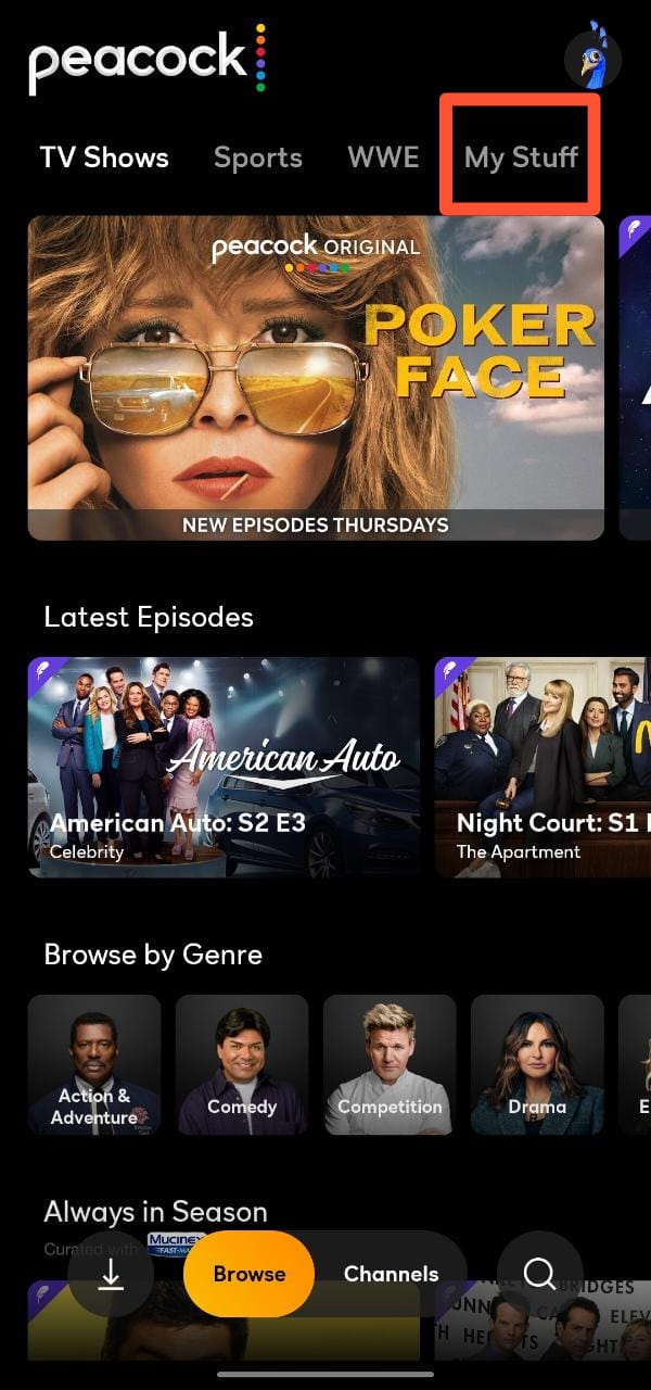 How To Use Peacock's My Stuff Feature - Fossbytes