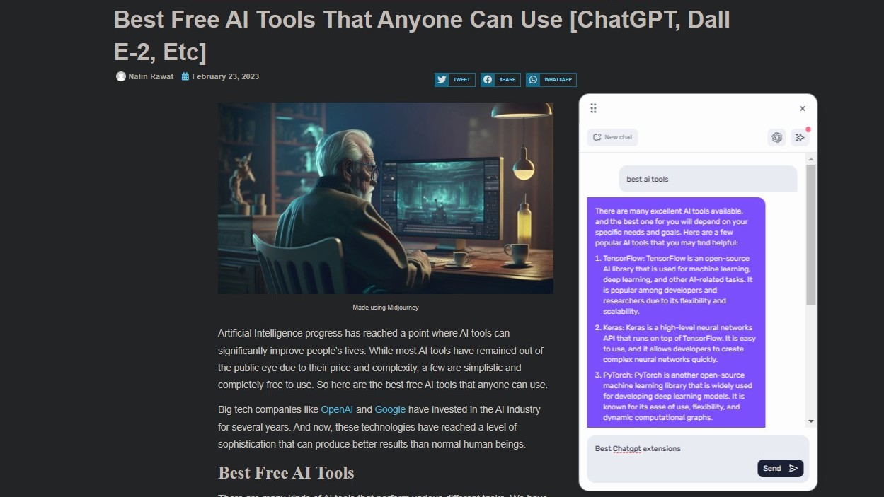 How To Use ChatGPT On All Websites - Fossbytes