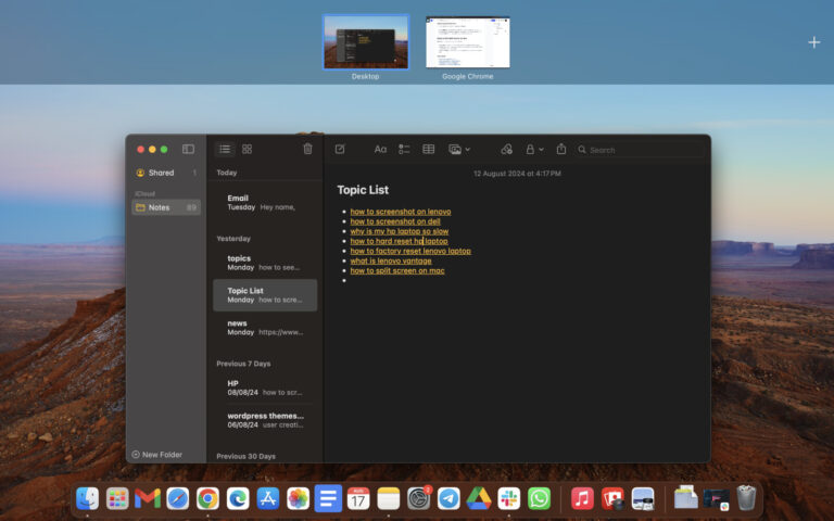 How to Use Split Screen on a Mac? - Fossbytes