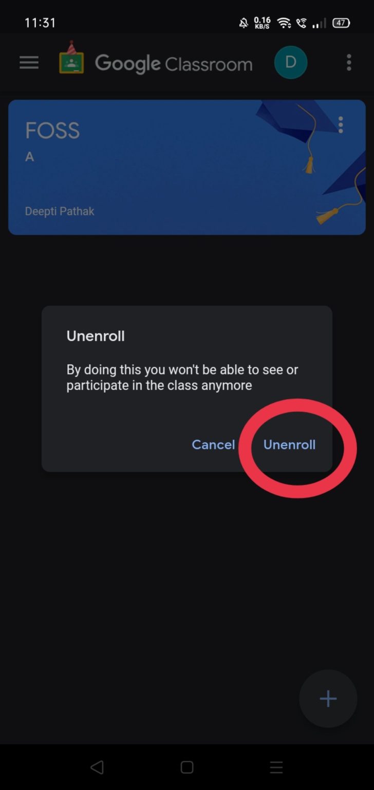 How to Leave a Google Classroom? - Fossbytes