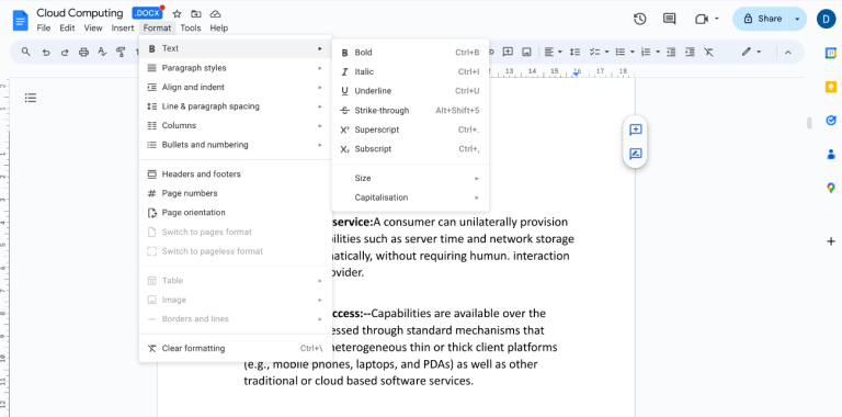How to Cross Out Text in Google Docs? - Fossbytes