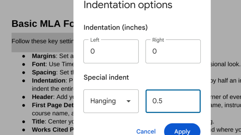 How to Do MLA Format on Google Docs? - Fossbytes