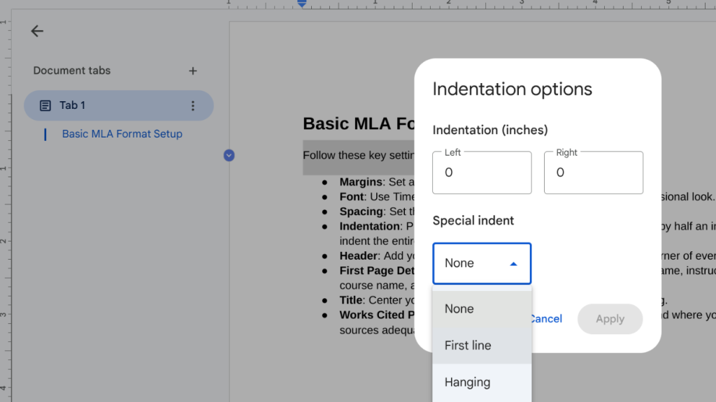 How to Do MLA Format on Google Docs? - Fossbytes